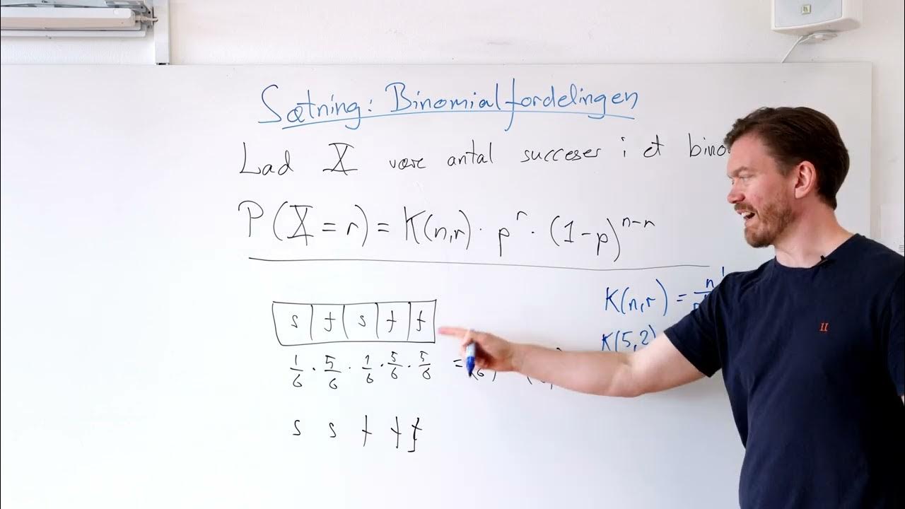 Binomialfordelingen bevis (Matematik B niveau) - YouTube