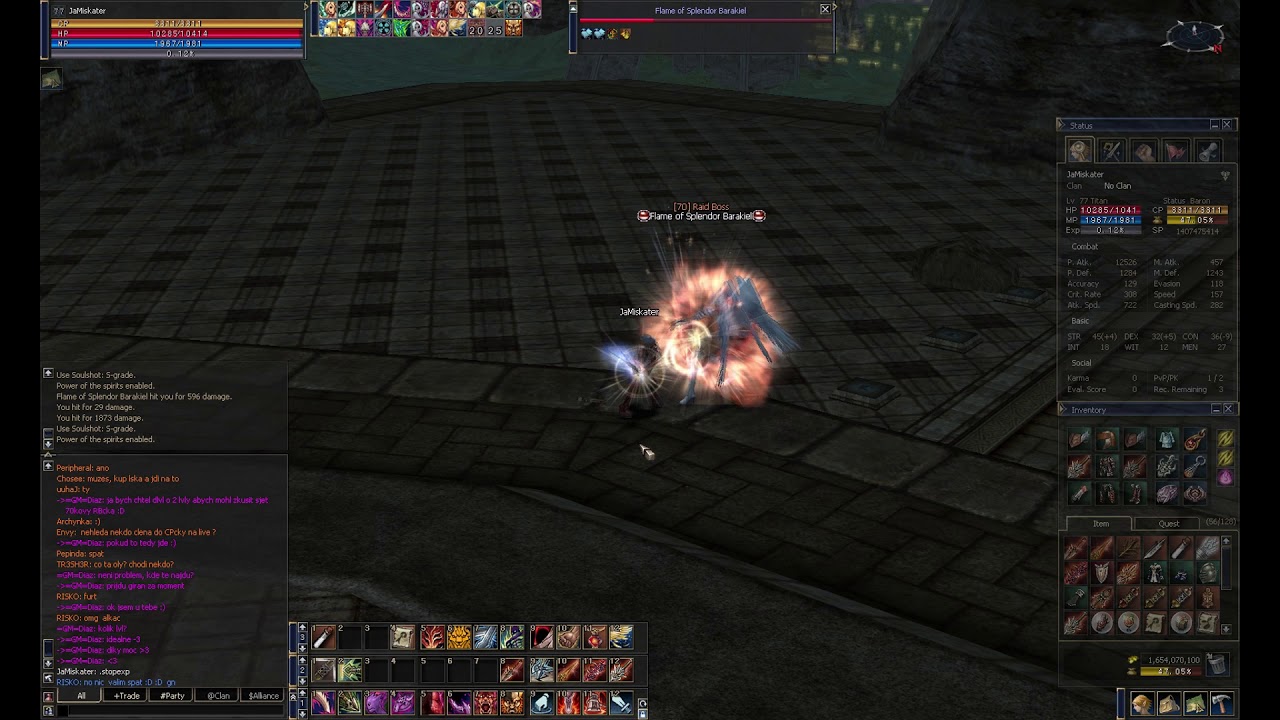 L2 Dark Elmore (beta) - Barakiel solo raid - YouTube