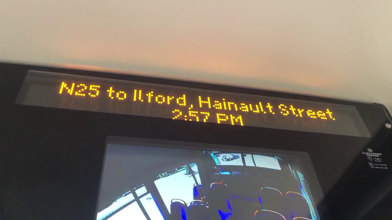 (N25) to Ilford, Hainault Street (updated iBus) - YouTube