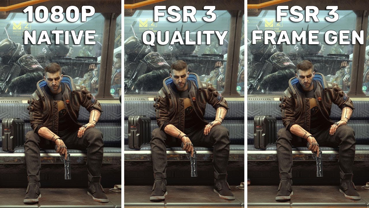 Cyberpunk 2077 Patch 2.13 - GTX 1650 - AMD FSR 3 Frame Generation ...