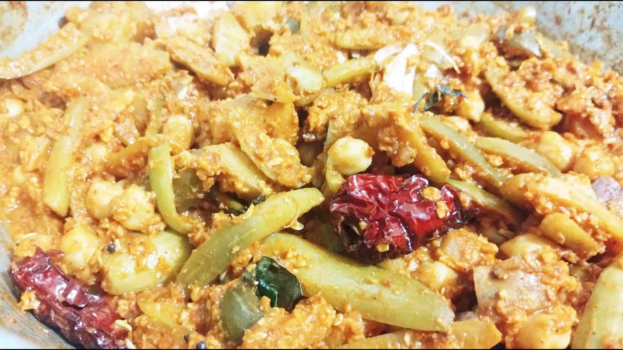 Kadle Mandoli Sukka | Chickpea & lvygourd recipe ||Thondekai kadale ...