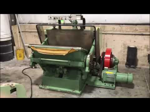 Used Thompson Clamshell Die Cutting Press, #27838 - YouTube