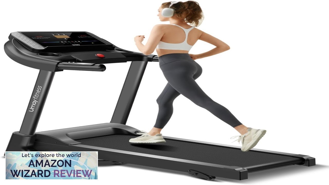 UMAY Fitness Home Auto-Folding Incline Treadmill with Pulse Sensors 3.0 ...