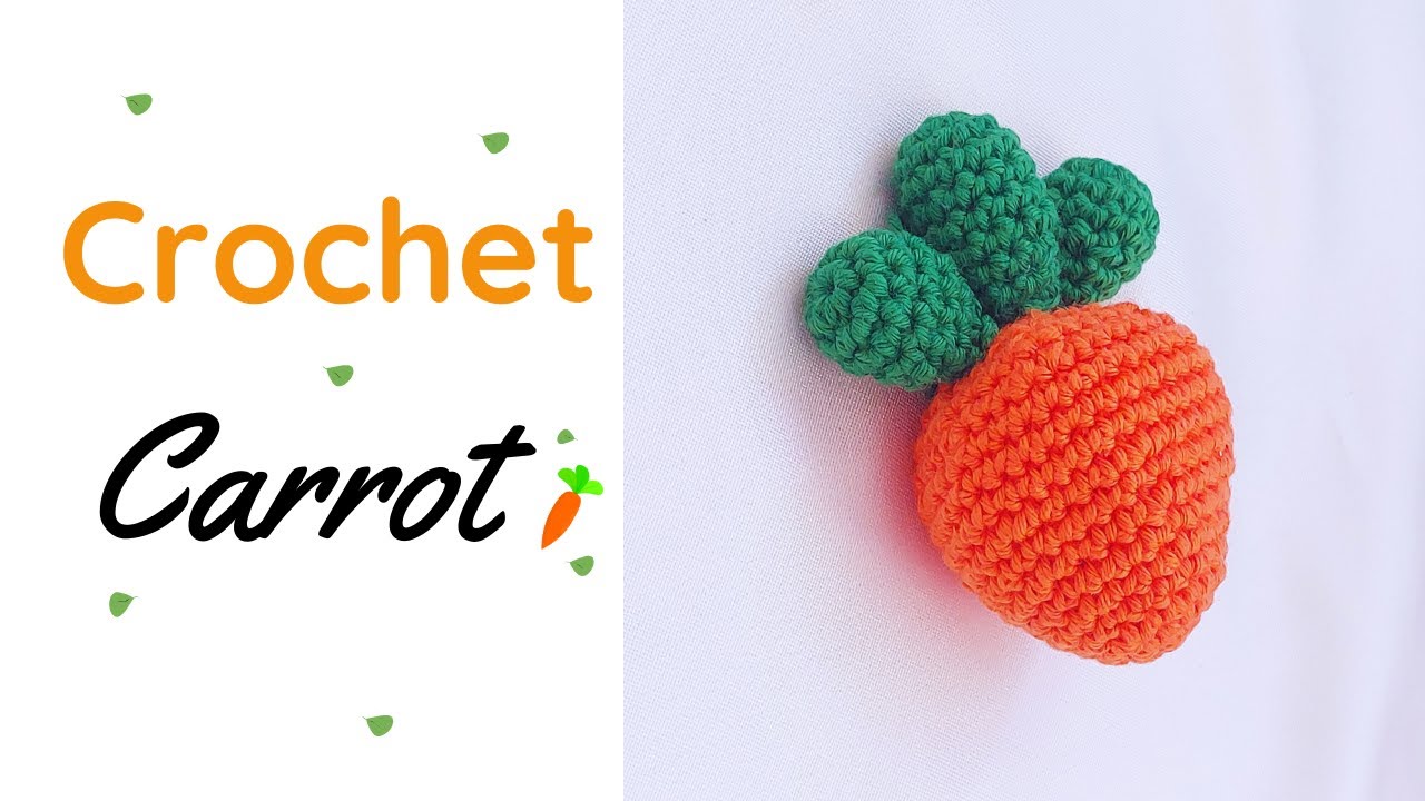Crochet Carrot 🥕part 1/2 #keychain - YouTube