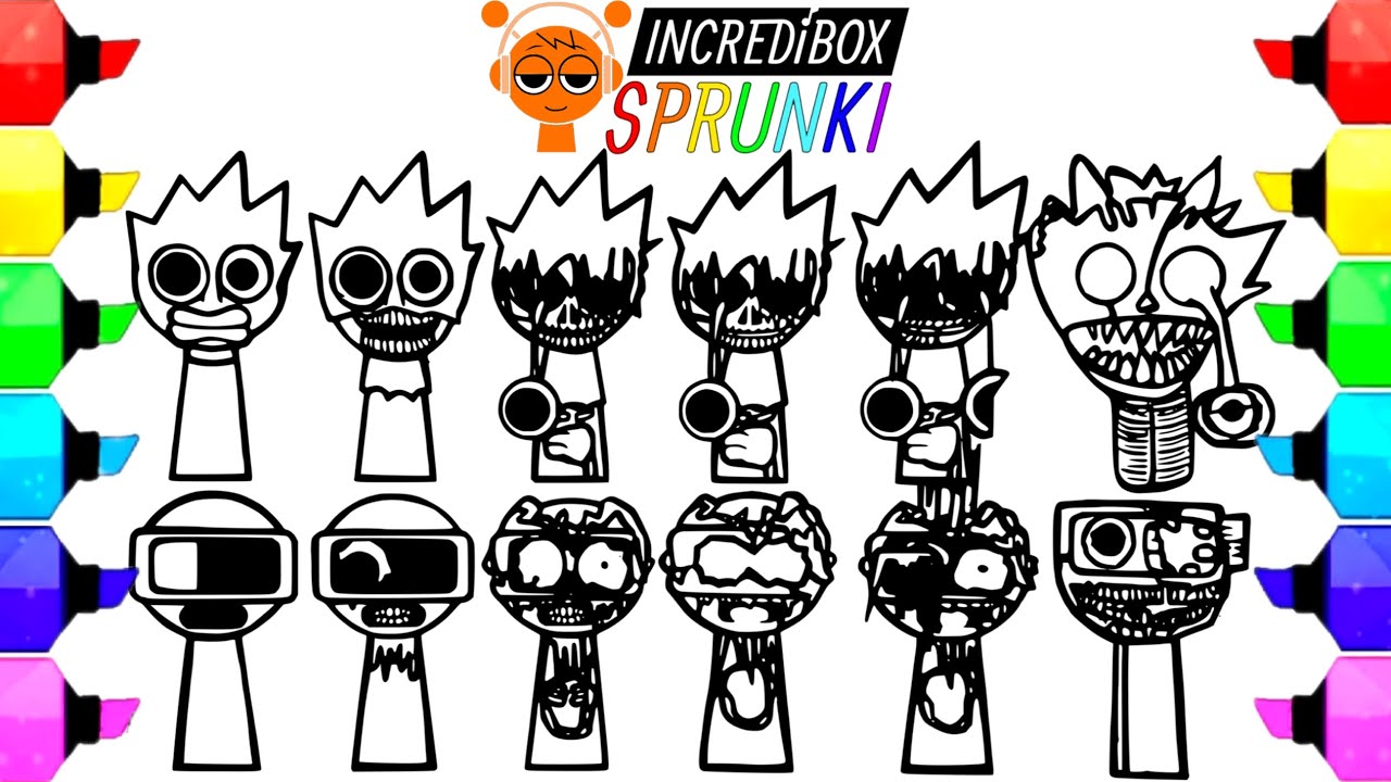 Incredibox Sprunki Coloring Pages / How to Color Evolution Sprunki ...