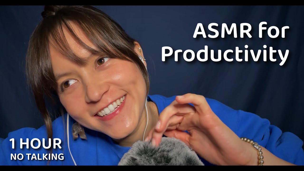 ASMR for Studying, Working, Relaxing (Mouth Sounds, Hair Brushing ...