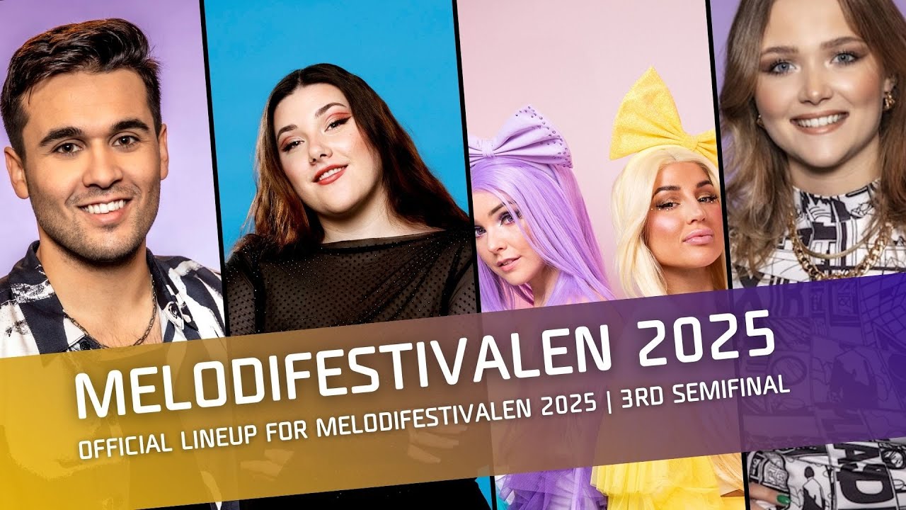 🇸🇪Melodifestivalen 2025: Official Artists Lineup for 3rd Semifinal (by ...