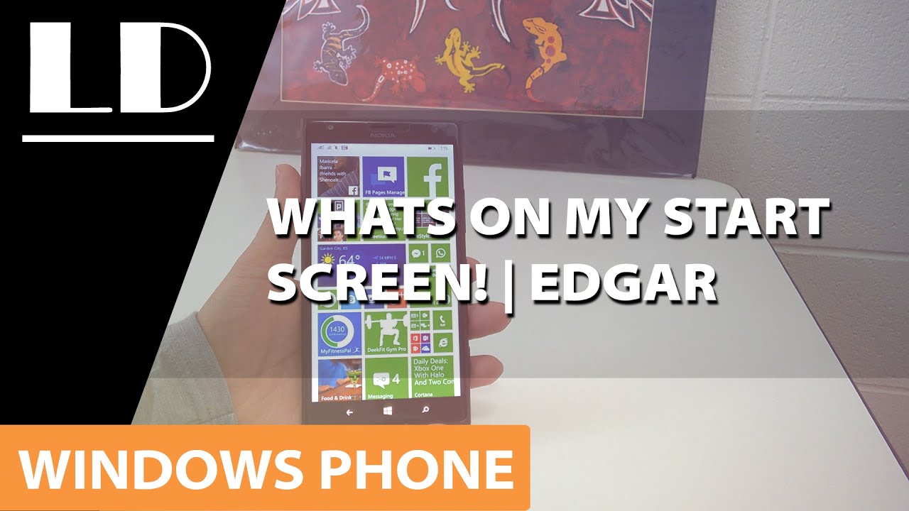 Whats on my Start Screen | Edgar | Windows Phone - YouTube