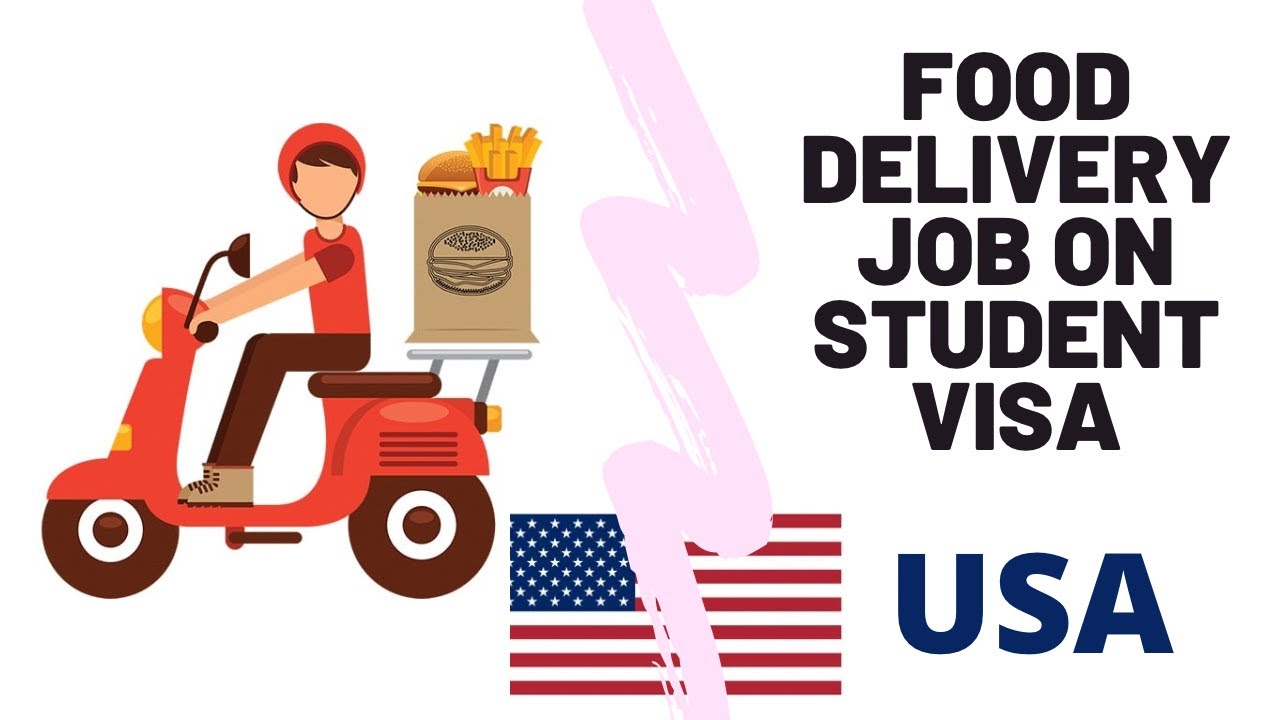 Food delivery job USA on Student visa? - YouTube