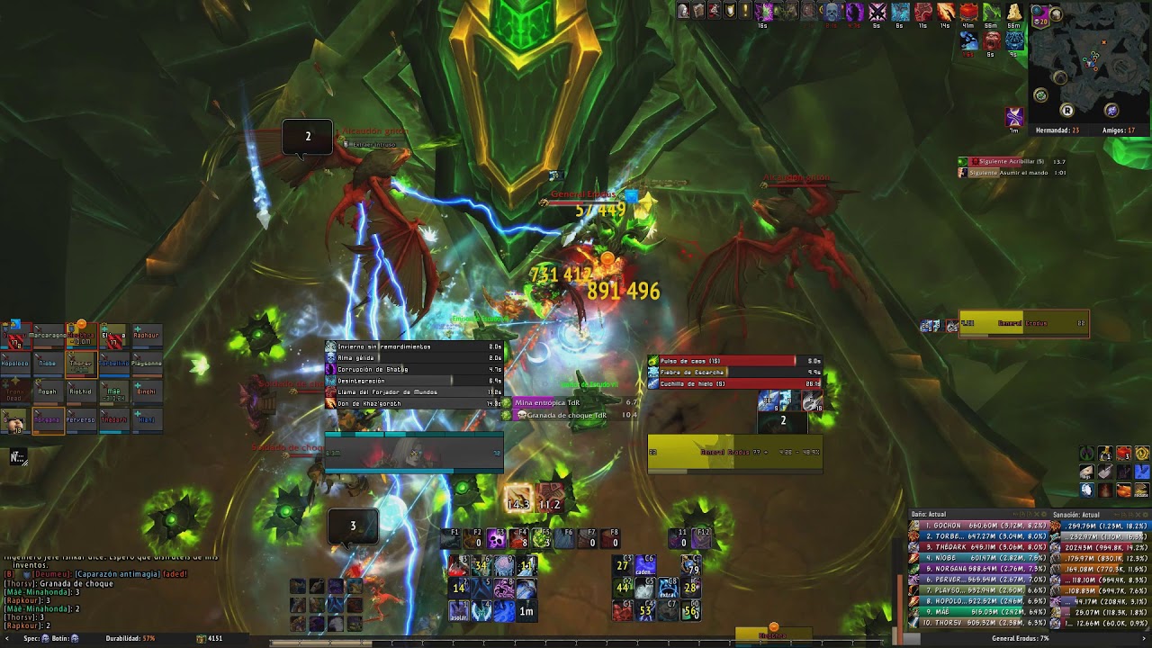 DISCORDÎA VS ALTO MANDO ANTORAN MYTHIC, DK FROST POV - YouTube