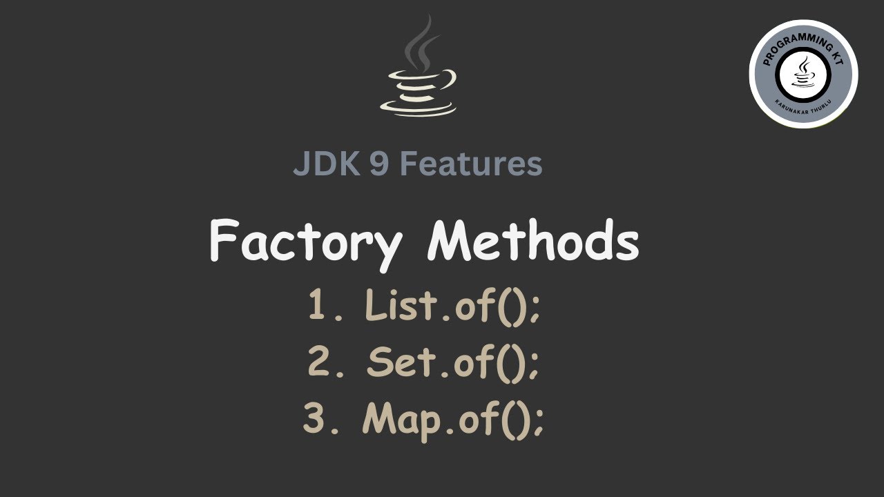 Java9 Factory methods - YouTube