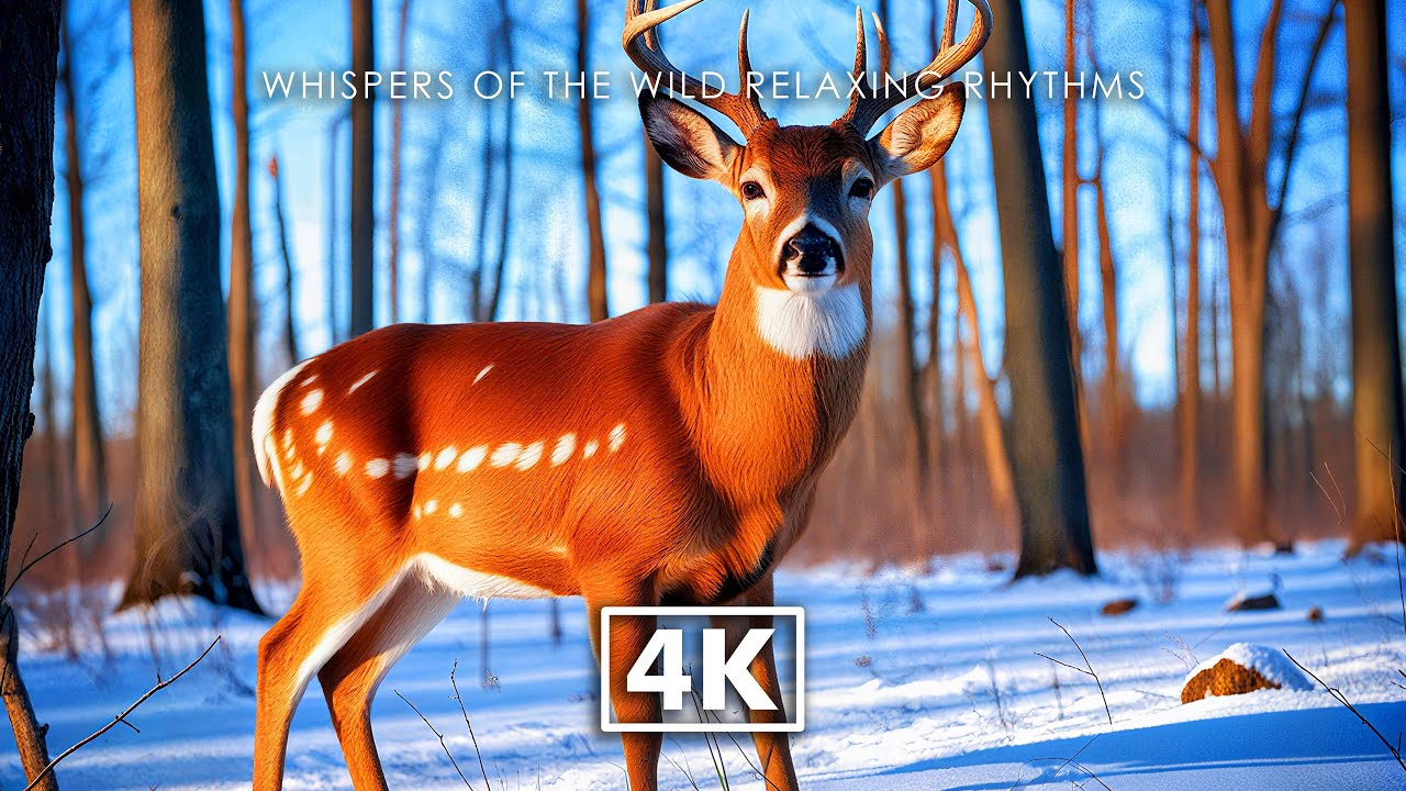 WILD ANIMALS 4K – Gentle Wildlife Serenity with Relaxing Piano ...