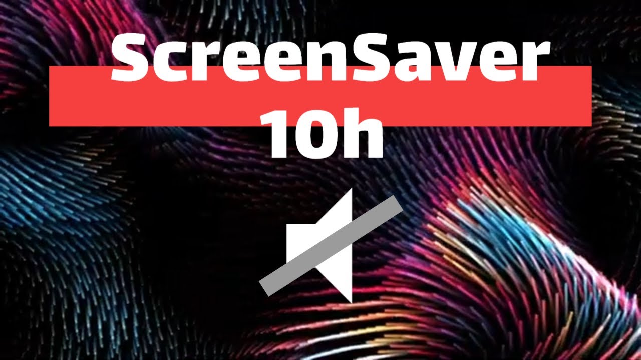 [Screensaver] Simple colorful drift - 10h and no audio - YouTube