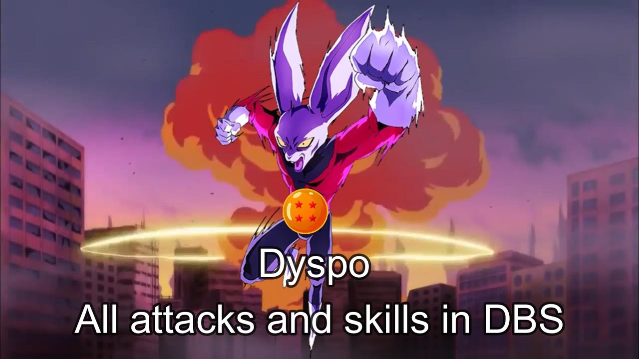 Dyspo - All attacks and skills in Dragon Ball Super - YouTube