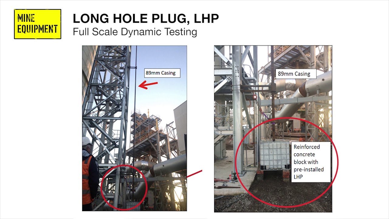 Long Hole Plug - Mine Equipment - YouTube