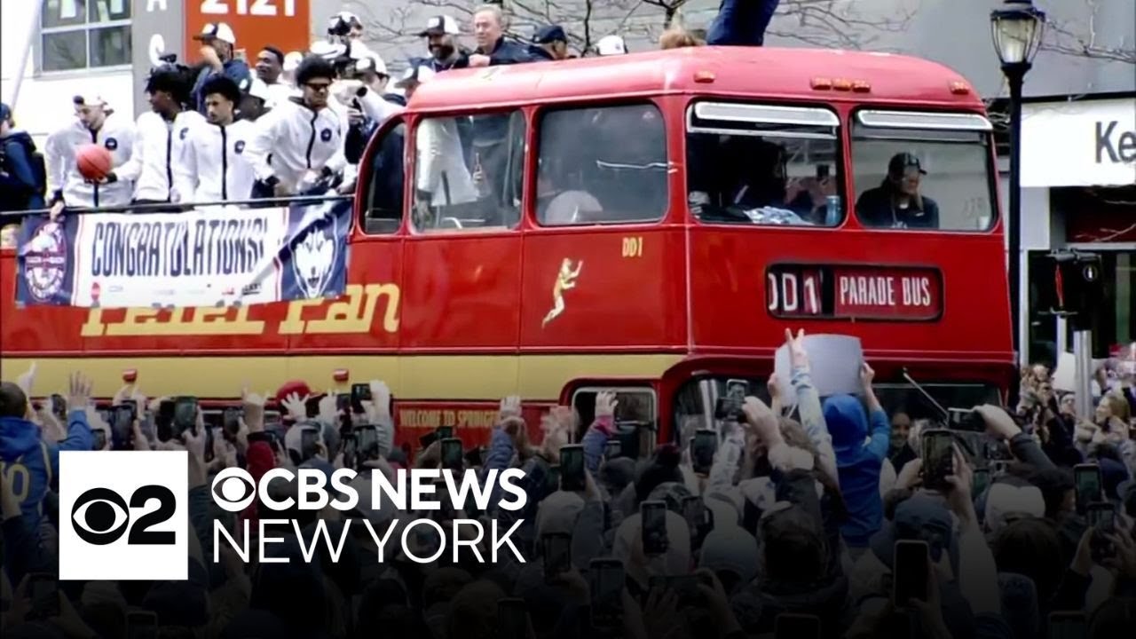 UConn Huskies celebrated at NCAA championship victory parade in ...