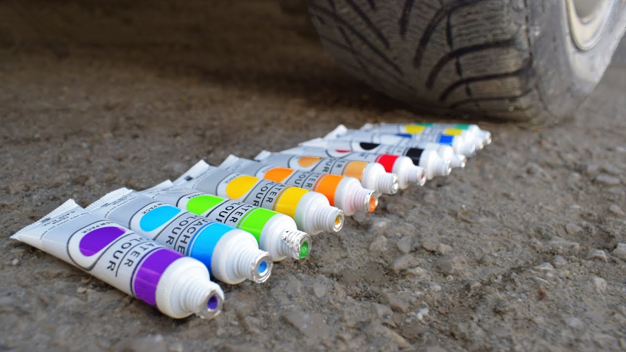 EXPERIMENT CAR vs PAINT - YouTube