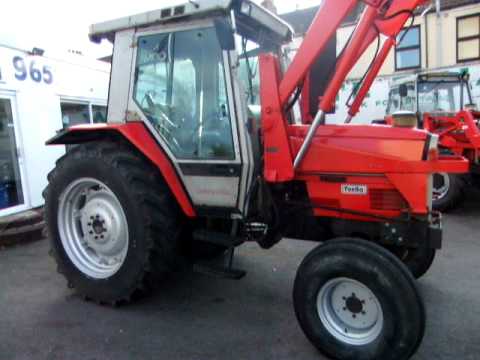 Massey Ferguson 3060 tractor with MF 85 Loader - YouTube