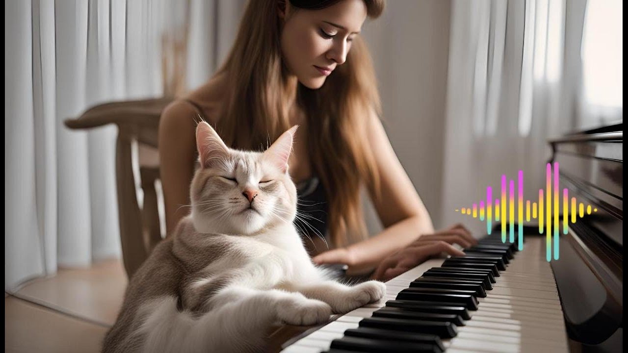 Healing Cat Music | Relaxing Piano Music for Cats with purring sounds ...