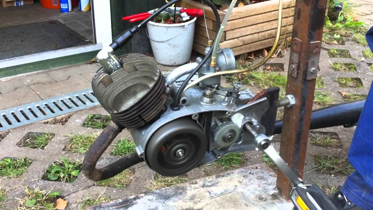 Zweirad-Union Mofa 25 Motor nach Revidierung - YouTube