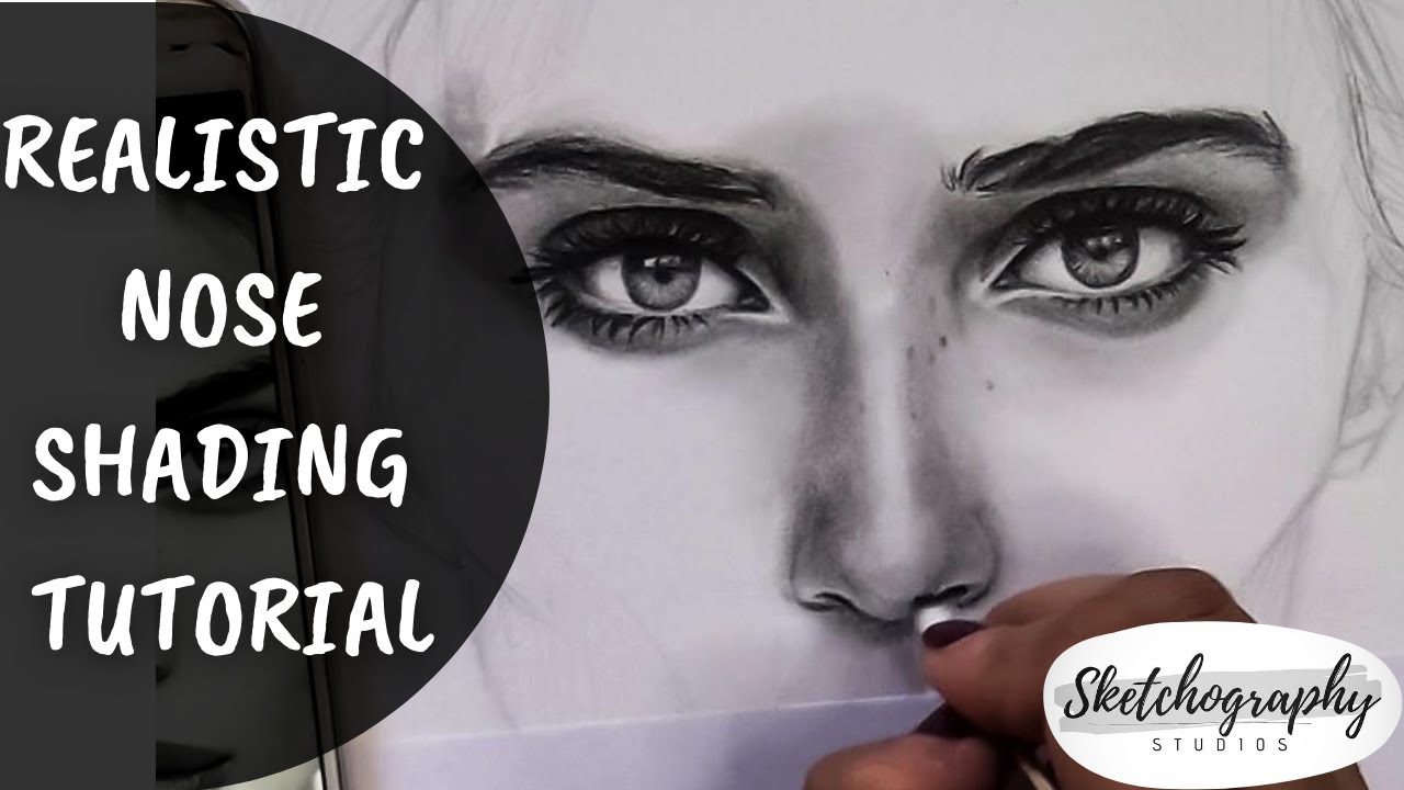 Realistic Nose Drawing Tutorial | Portrait art Tutorial - YouTube