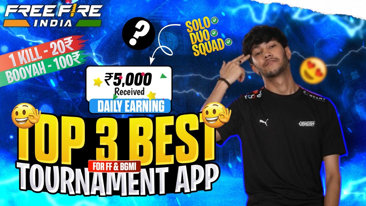 Top 3 Best Tournament Apps For Free Fire And Bgmi Free Entry 🤑 | FF ...