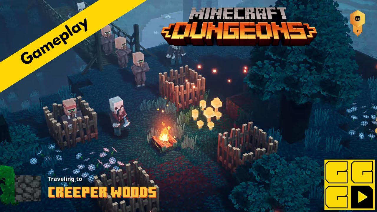 Minecraft Dungeons: Creeper Woods Gameplay - YouTube
