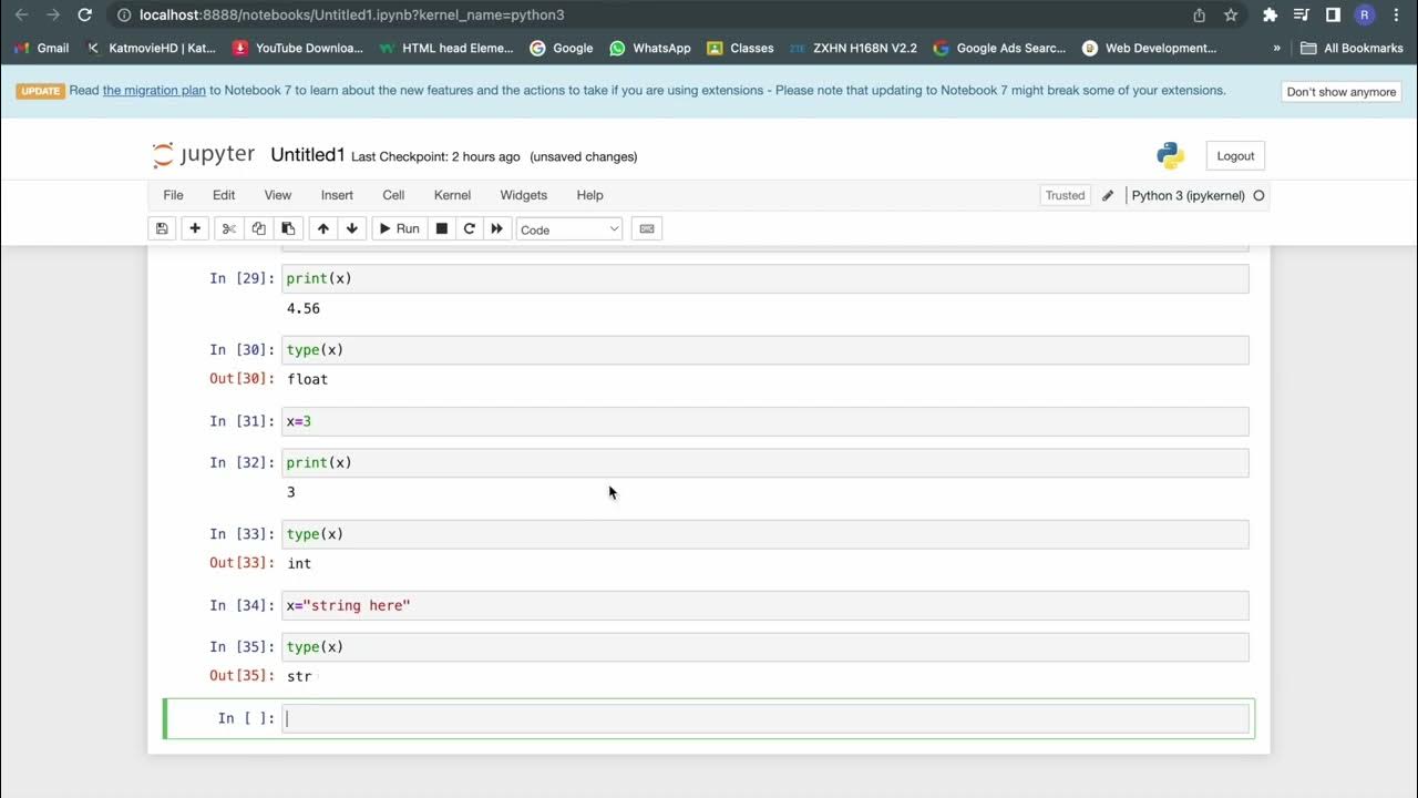 Python | Jupyter Notebook | Float Datatype & type Function | Urdu/Hindi ...