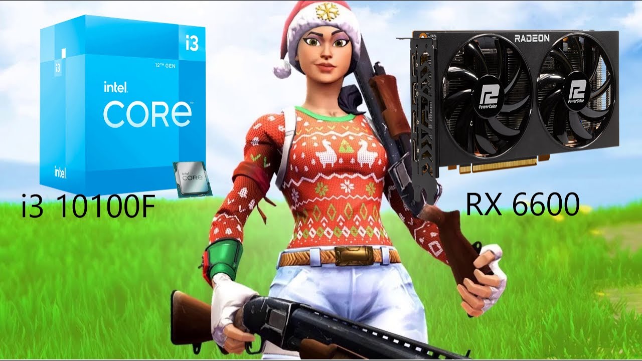FORTNITE- i3 10100f RX6600 l Perfomance mode high textures - YouTube