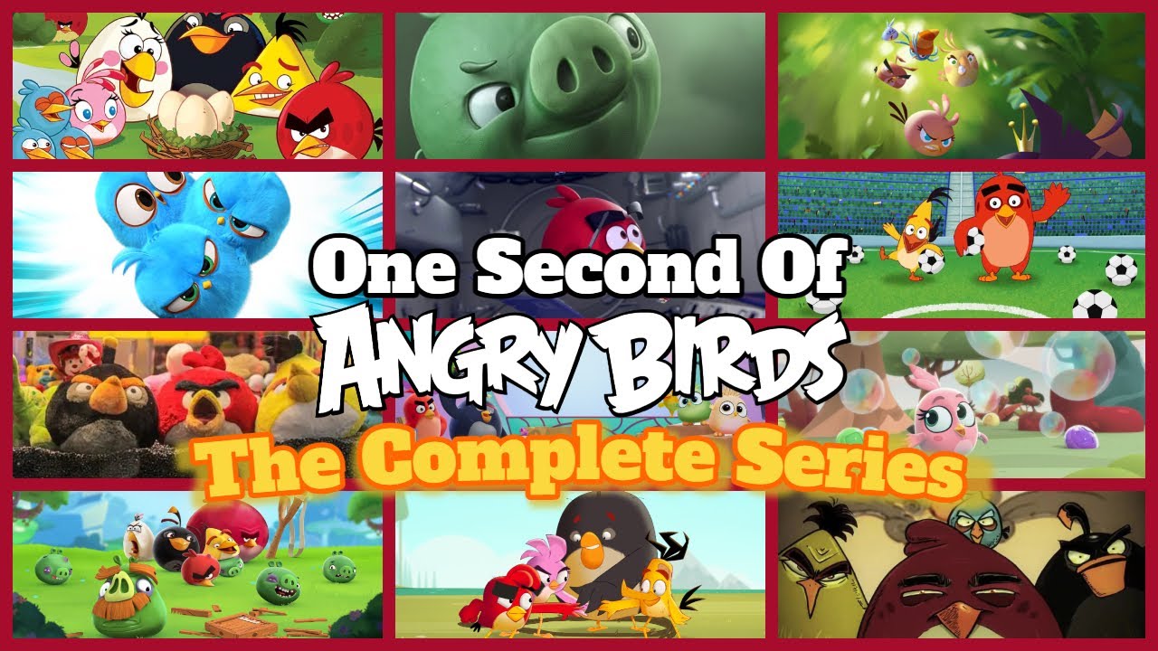 One Second of Every Angry Birds Series - Parts 1-5 - YouTube