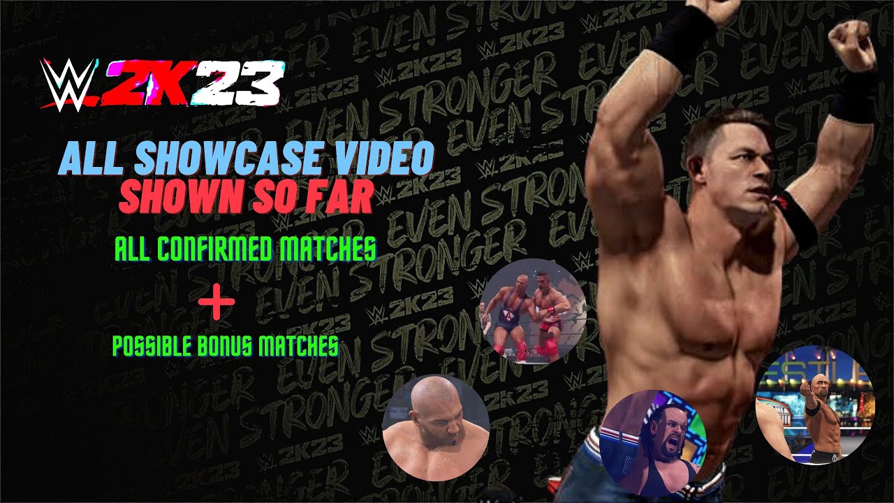 WWE 2K23: All Confirmed Showcase Mode Matches, Possible Bonus Match and ...
