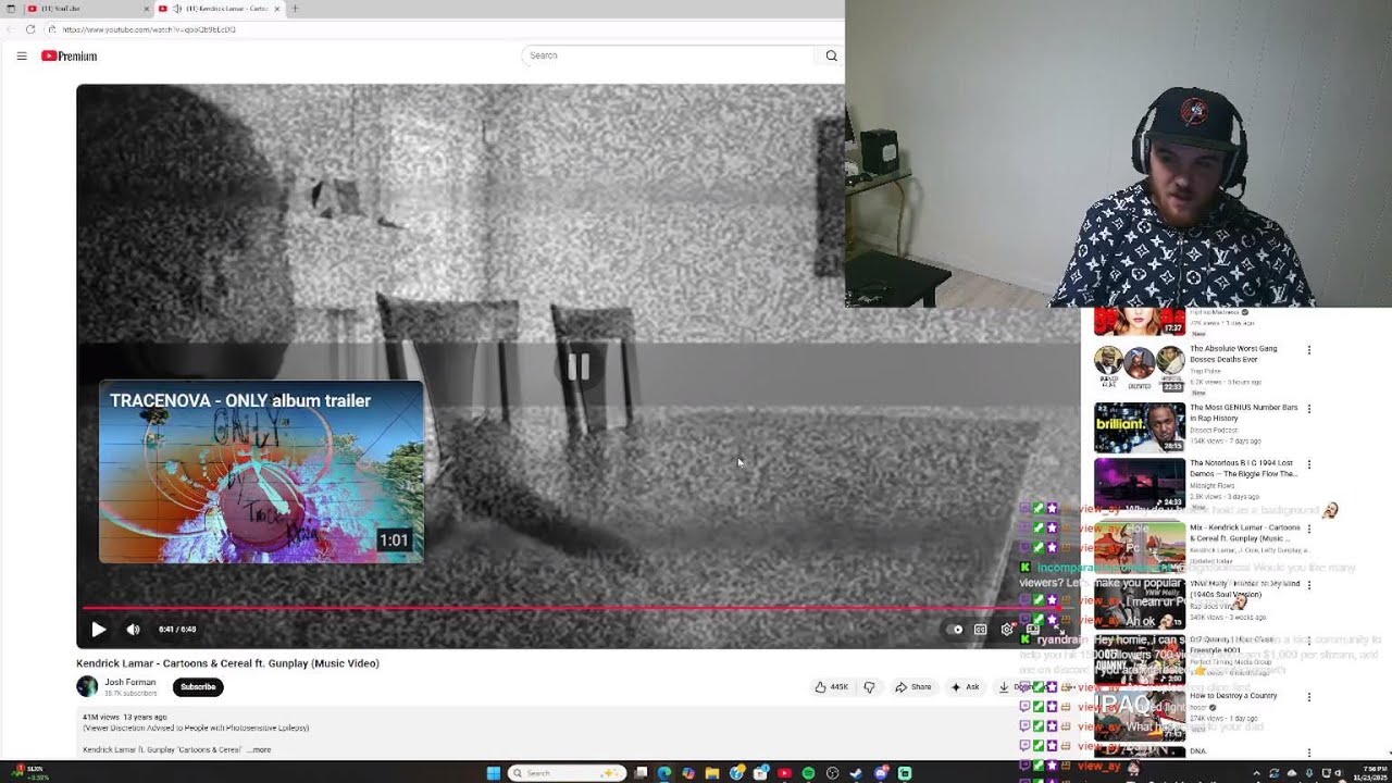 Reacting Kendrick Lamar x Gunplay - Cartoons & Cereal - YouTube