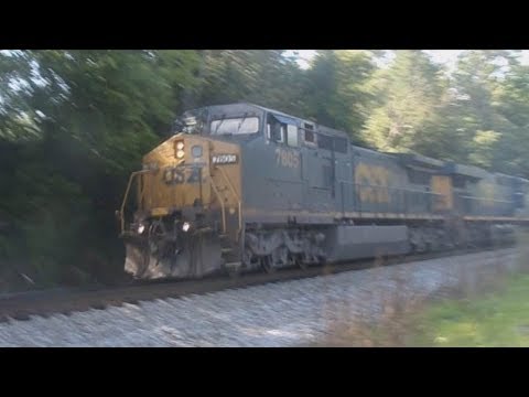 CSX #7805 Leads CSX J767 in Walton KY - YouTube