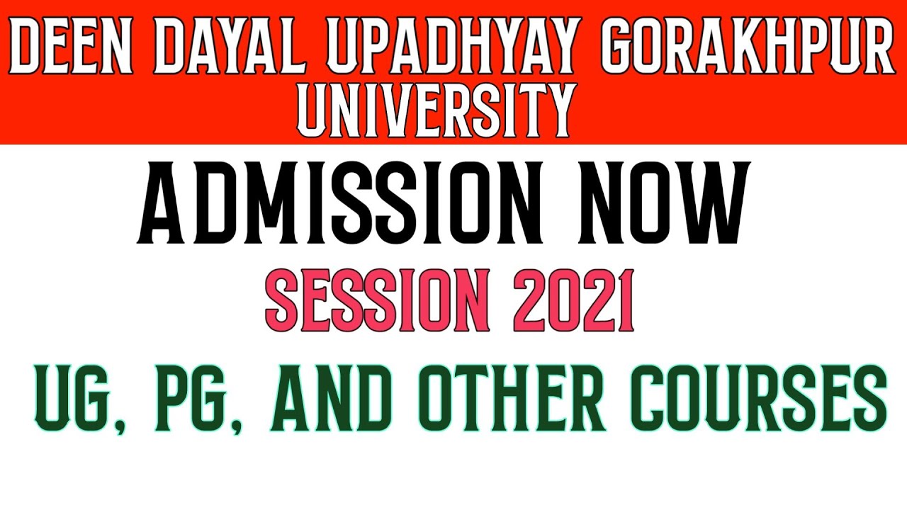 deen dayal upadhyay gorakhpur university | DDU Gorakhpur UG/PG /Other ...