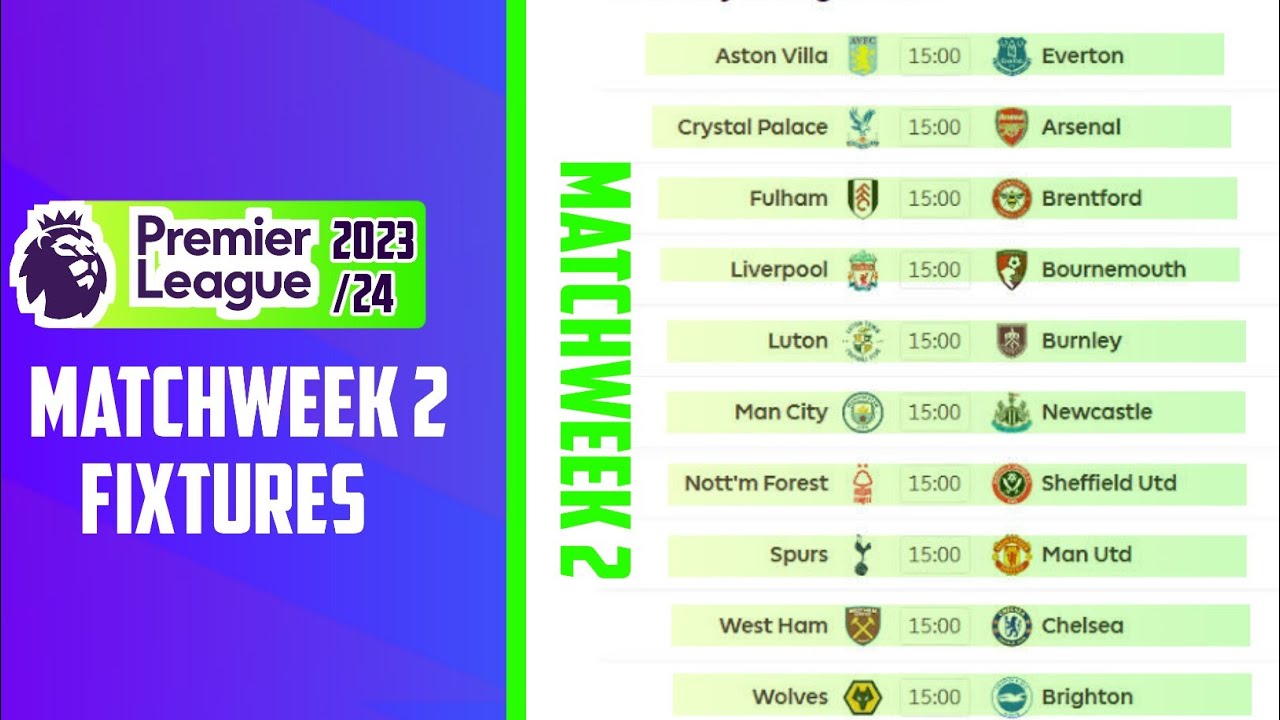 Epl Fixtures Today Matchweek 2 Premier League Fixtures 2023 24 epl-fixtures-today-matchweek-2-premier-league-fixtures-2023-24