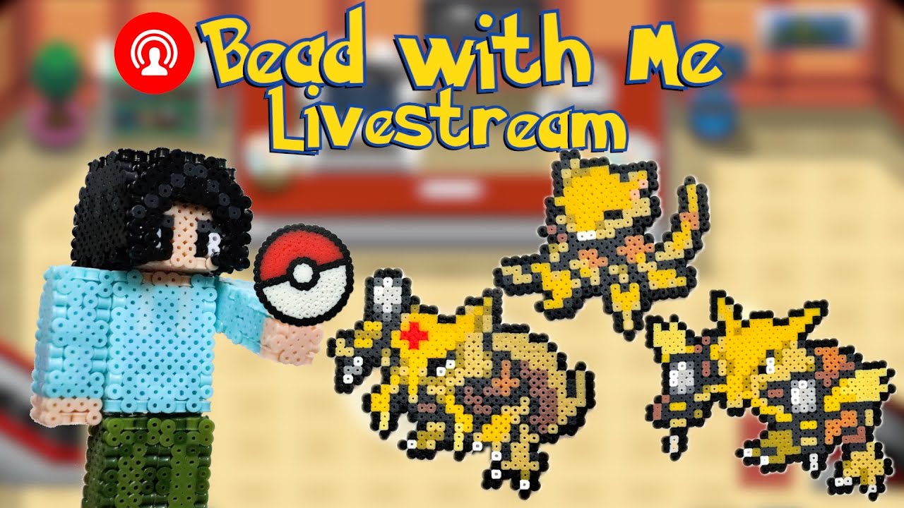 Abra, Kadabra, Alakazam 151 Pokémon Challenge! | Perler Bead With Me ...