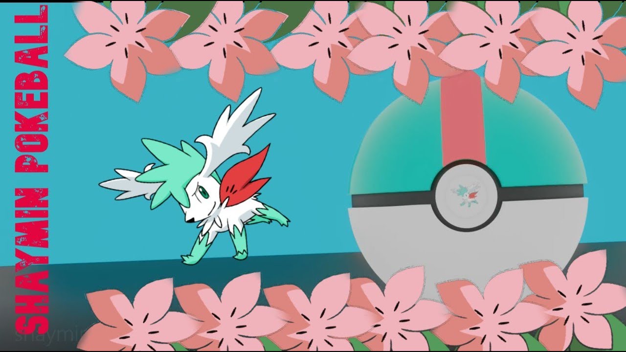 pokeball especially made for shiny sky shaymin, using blender ...