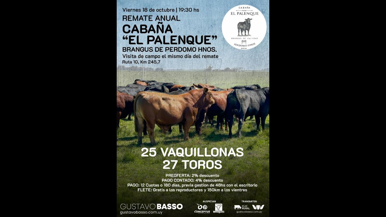 18/10/2024 Cabaña El Palenque - Gustavo Basso Negocios Rurales / Punto ...