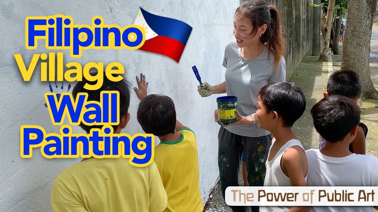 Local Filipino Village Mural Project EP. 10 - YouTube