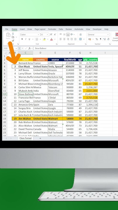 Clear the Formatting of an Excel Sheet in One Click #shorts - YouTube