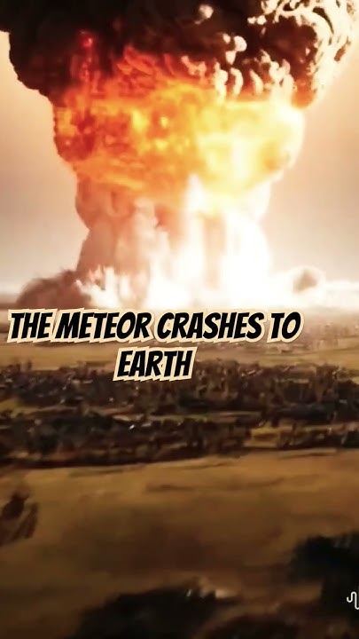 The meteor crashes on earth 🌎 - YouTube