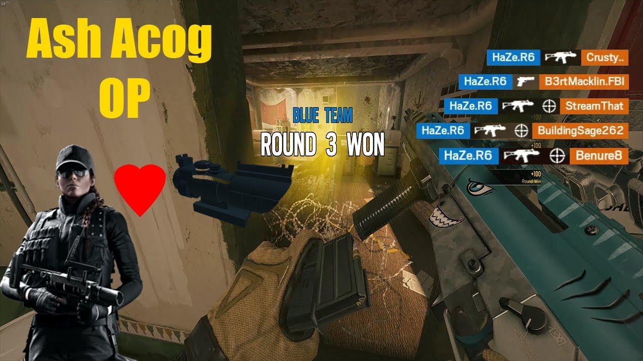 Ash Acog is OP (Rainbow Six Siege Highlights) - YouTube