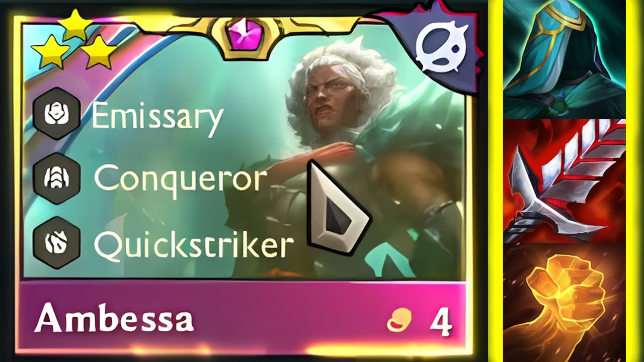 Perfect Build Ambessa ⭐⭐⭐ 3 Star | ft . 4 Emissary 4 Quickstriker | TFT ...