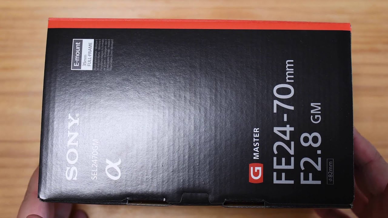 SONY 2470GM Unboxing 160329 - YouTube