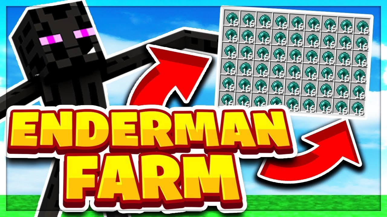 INSANE ENDERMAN FARM BUILD! *STARTER FARM TUTORIAL* | Minecraft Skyblock | VanityMC [32] - YouTube