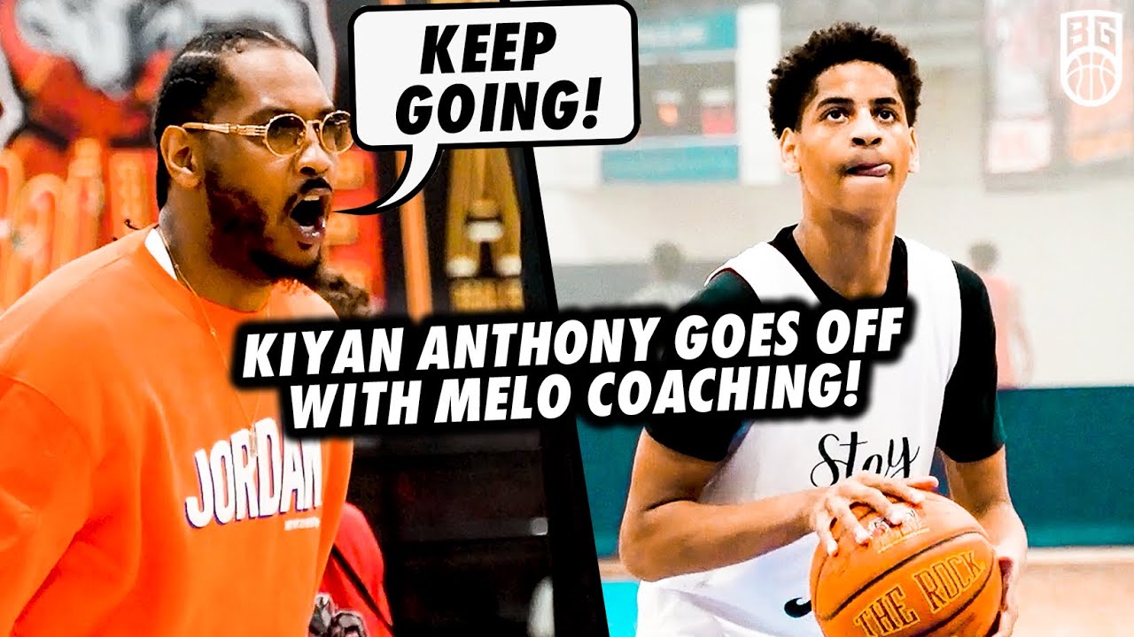 Coach Melo? Kiyan Anthony GOES OFF With MELO COACHING! - YouTube