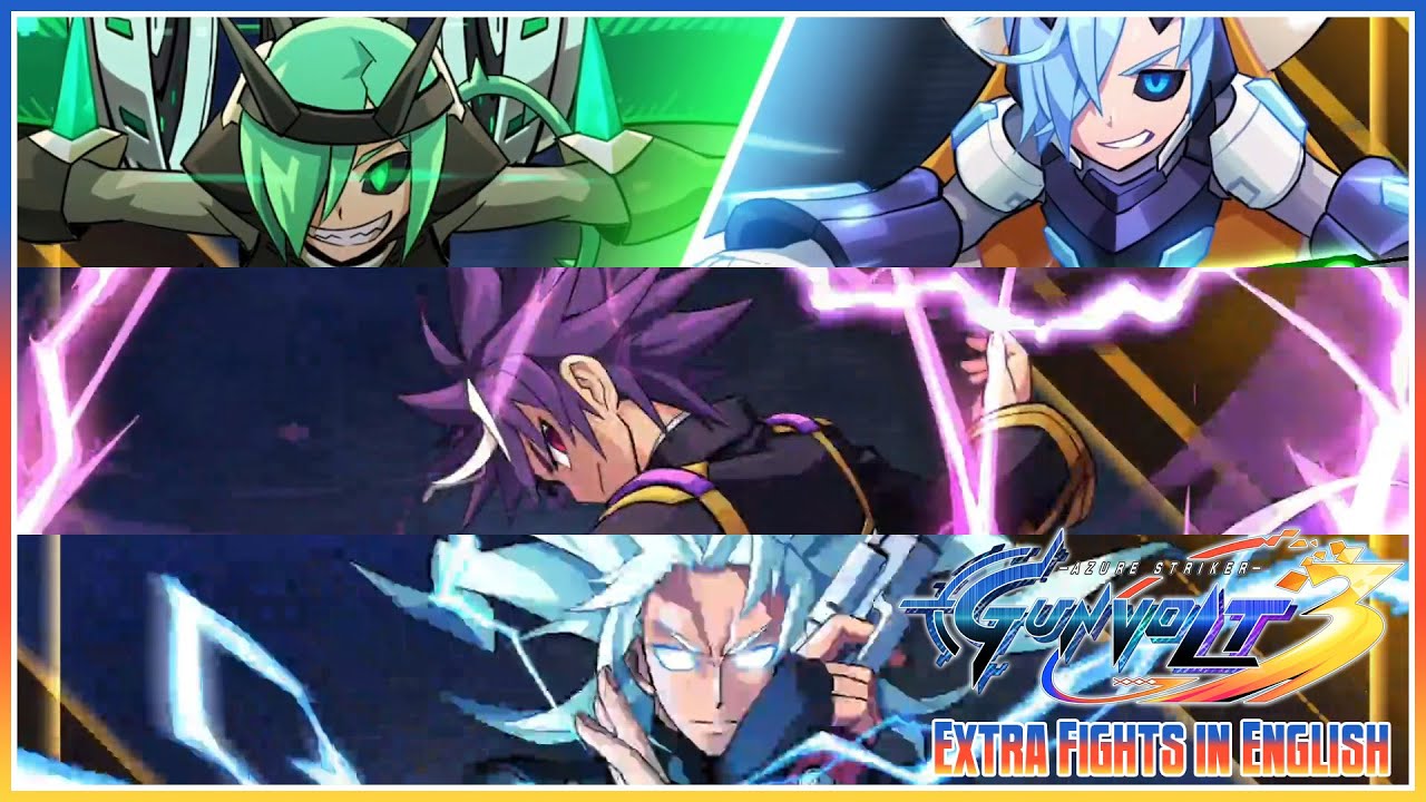 Azure Striker Gunvolt 3 Playthrough – All Additional Boss Battles in ...