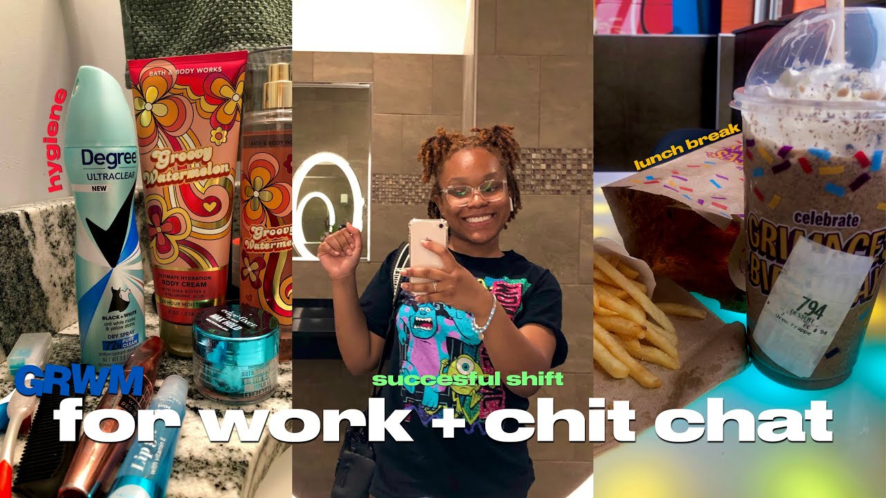 GRWM : for work + chit chat | *hygiene, successful shift, lovely lunch ...