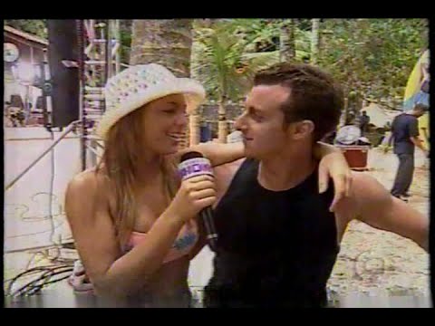 Luciano Huck e Sheila Mello no “Vídeo Show” | 2001