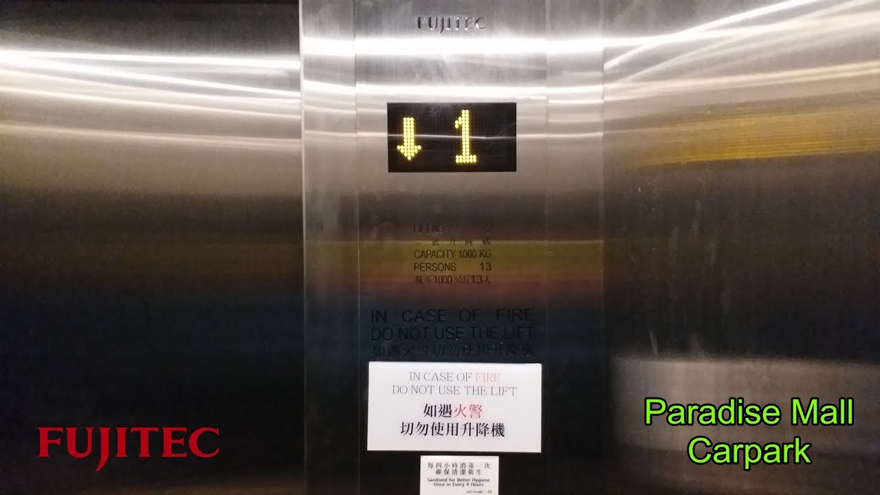 Brand New Fujitec Traction Elevator @Paradise Mall(West Wing) Carpark ...